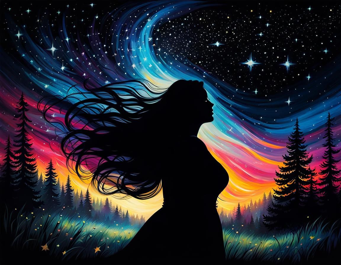 Starlight Beauty 2 - AI Generated Artwork - NightCafe Creator