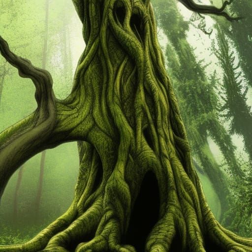 Treebeard the ent, except that he is a brachiosaurus covered in moss ...