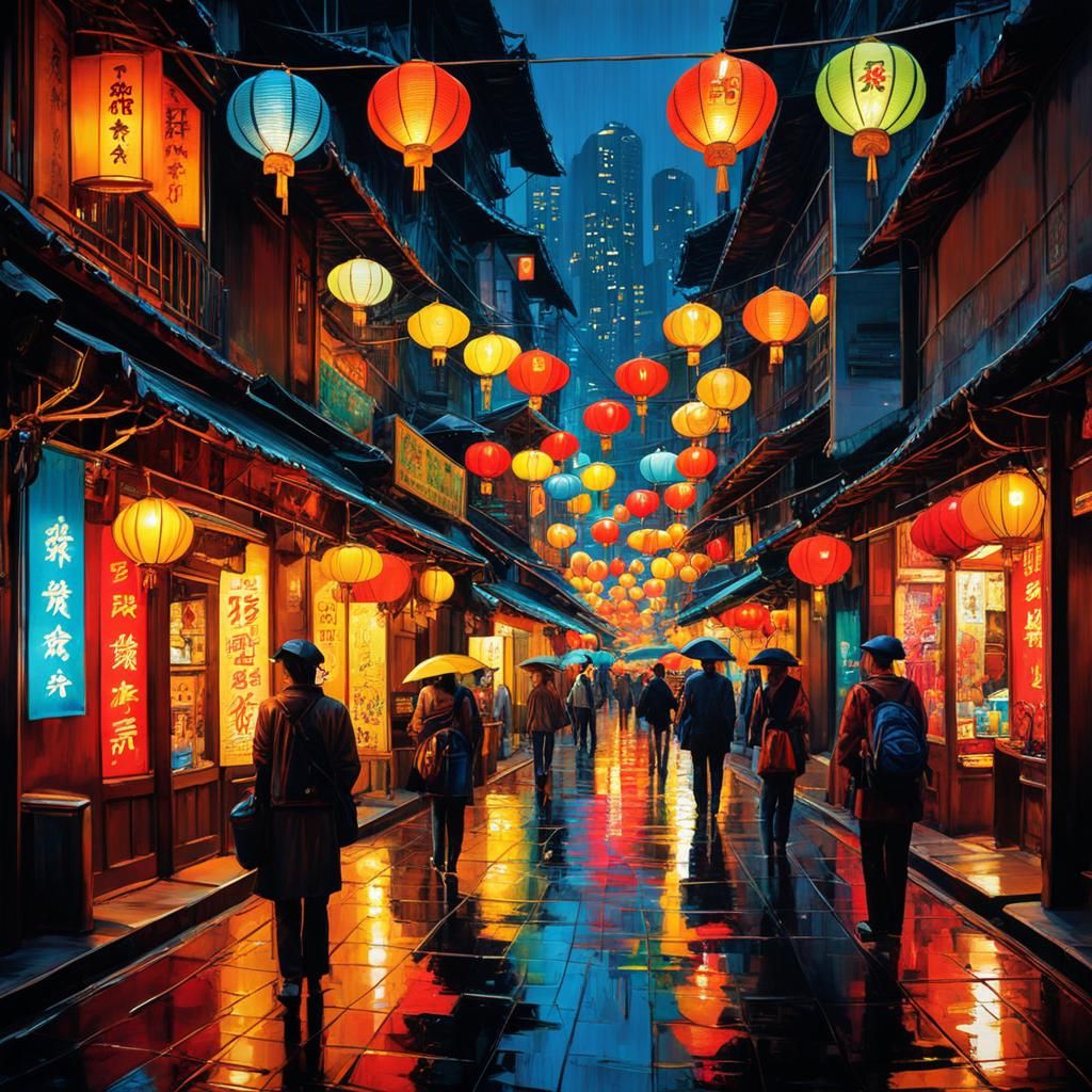 The beautiful and mesmerising lanterns of Hong Kong making tourists and ...