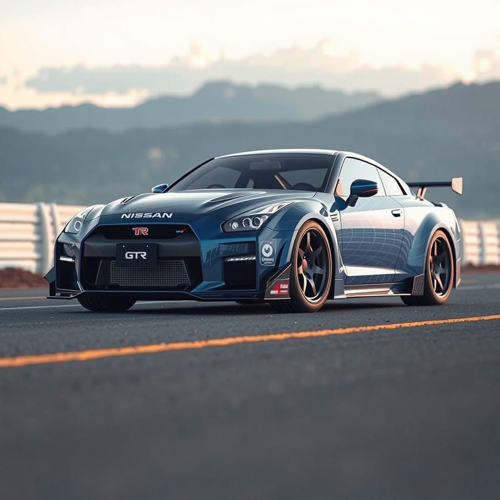 Epic Futuristic Nissan GTR 34 Skyline in Stunning ... - AI Art