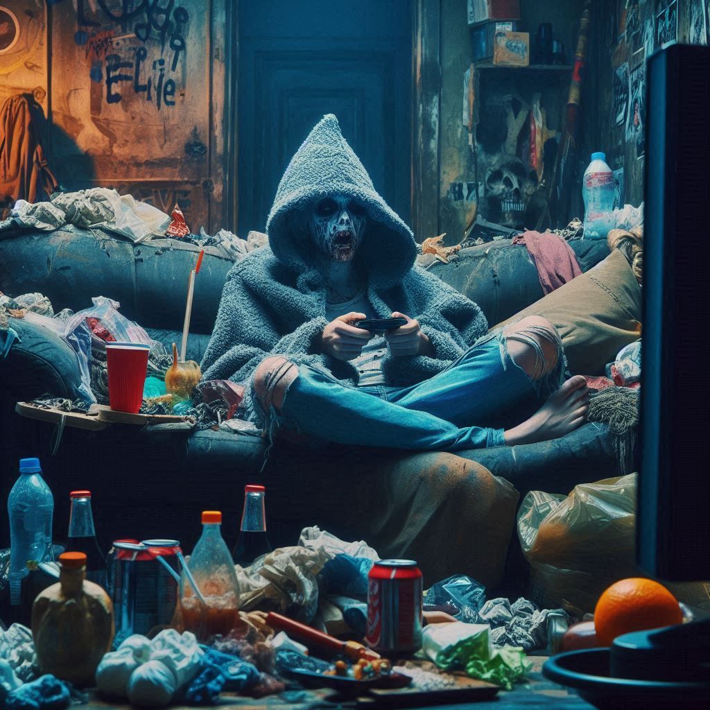 The Couch Potato - series - AI Generated Artwork - NightCafe Creator