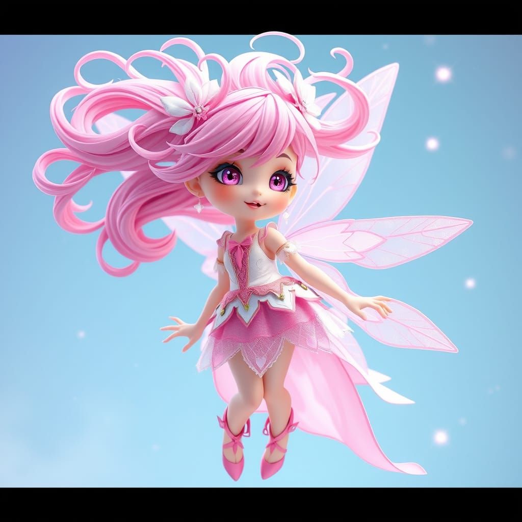 Patty the Power Pixie - Vibrant Anime-Inspired Pixie in Dre...