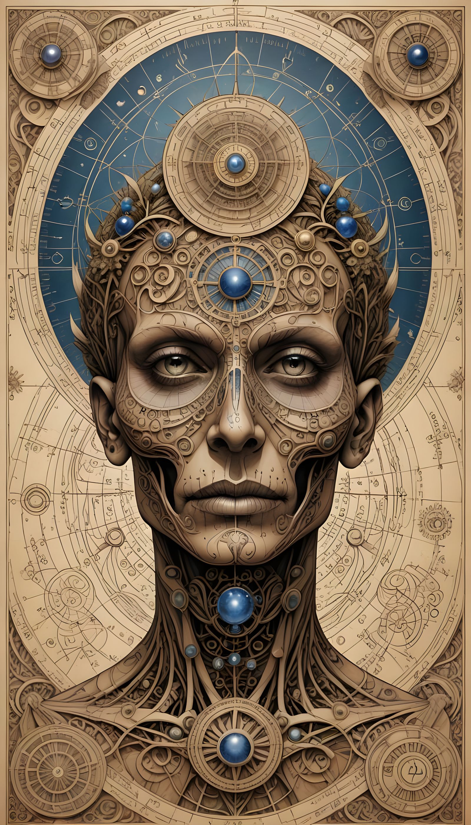 Venusian Royalty - Ethereal Celestial Sovereign in Fractal S...