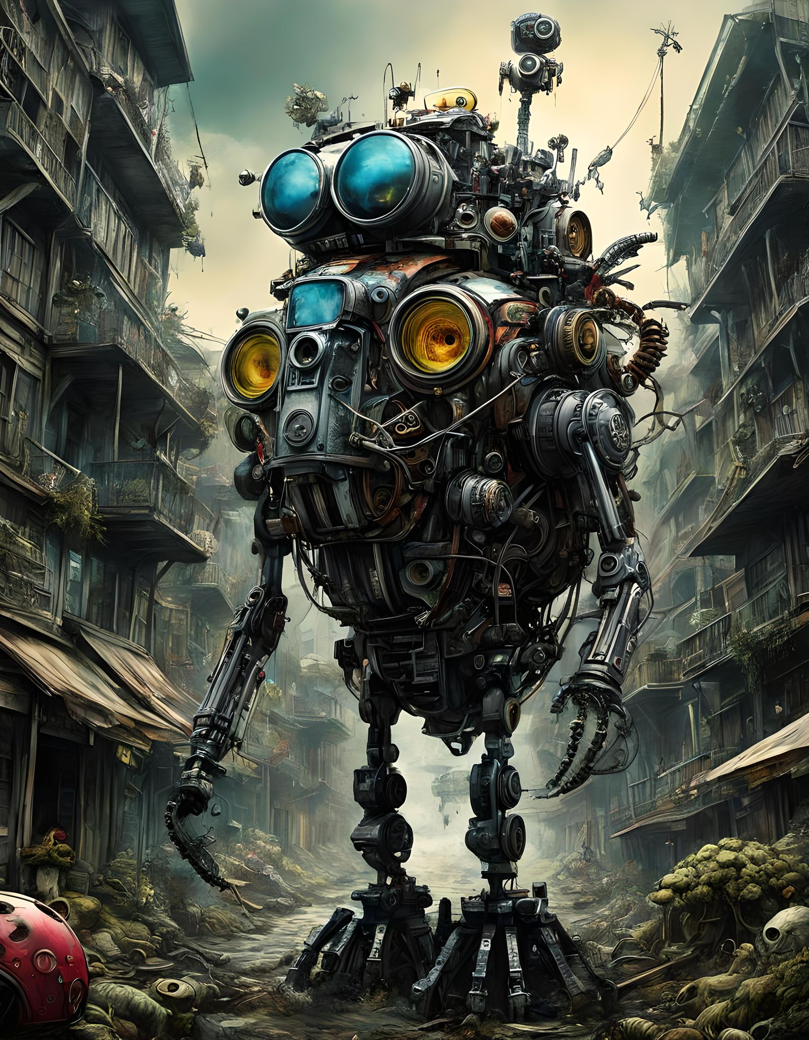 12AM - 66 Pola Droid Automaton - AI Generated Artwork - NightCafe Creator