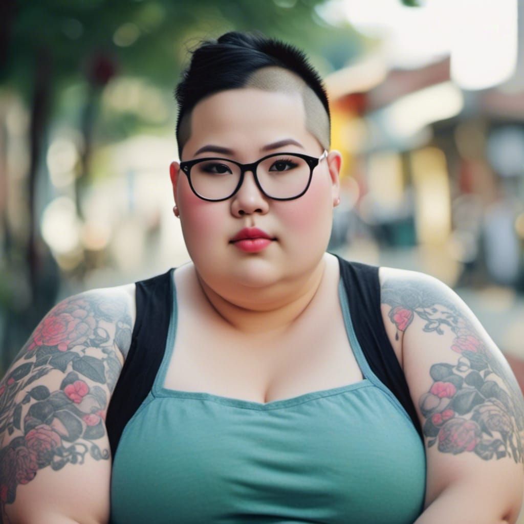 Asian Bbw Curvy Gothic Ai Generated Artwork Nightcafe Creator