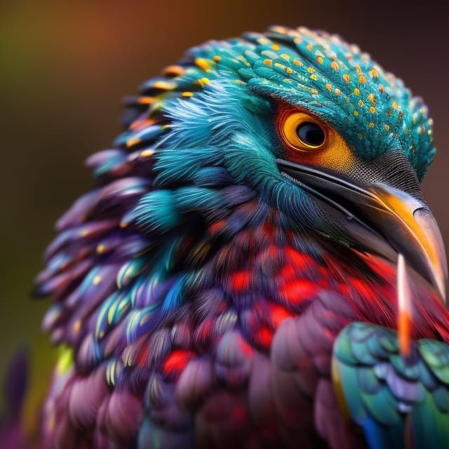Preening bird removes a bad feather - AI Generated Artwork - NightCafe ...