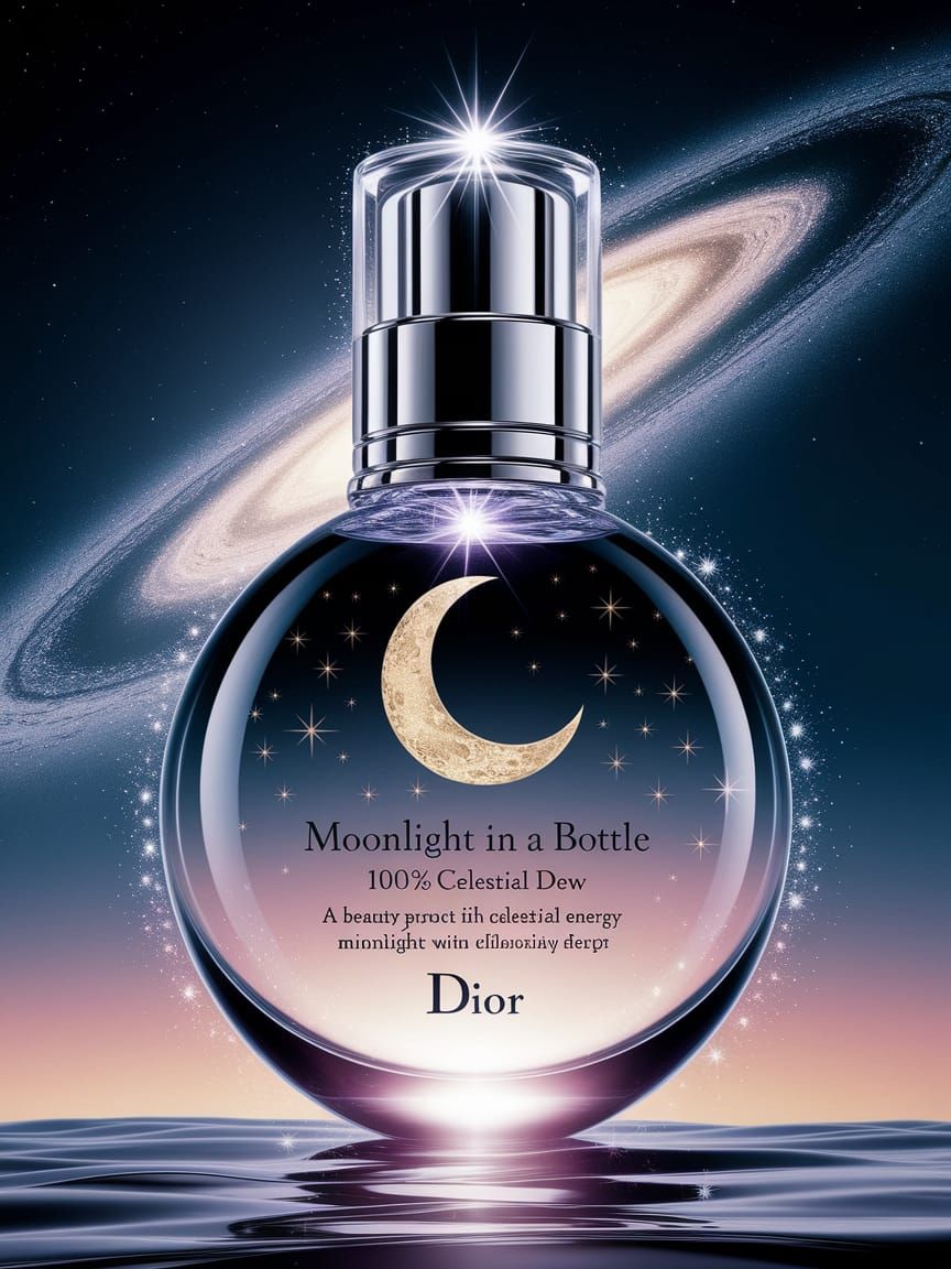 "Moonlight in a Bottle – 100% Celestial Dew."