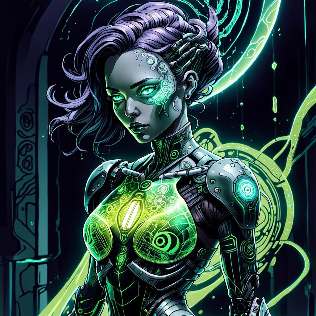 Uranium Night - AI Generated Artwork - NightCafe Creator