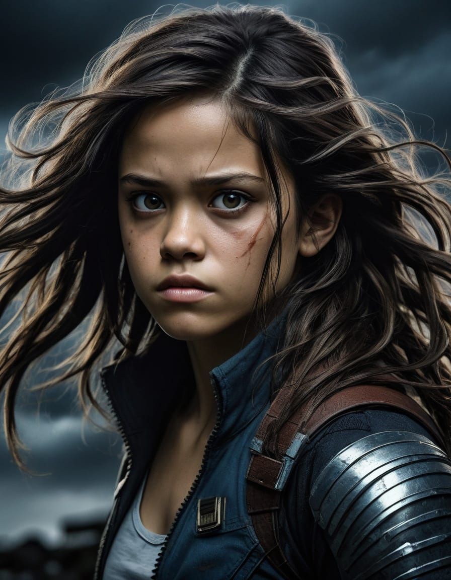 Cinematic Rogue from the X-Men in a Stormy Marvel ... - AI Art