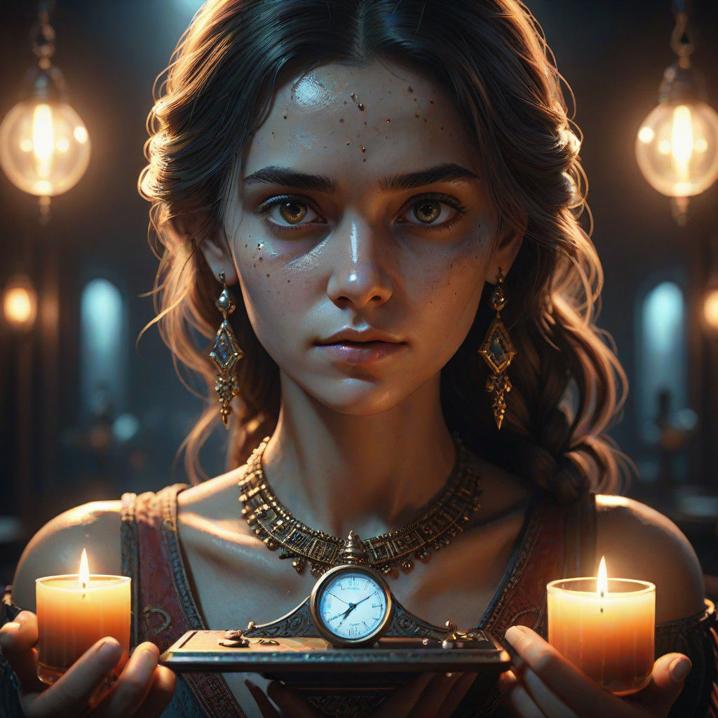 Le Balance hyperrealistic - Hyperrealistic Portrait of a Wo...