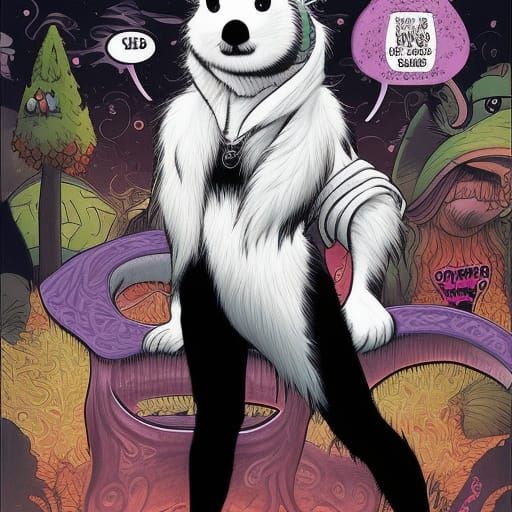 furry style goth capybare girl fursona - AI Generated Artwork ...