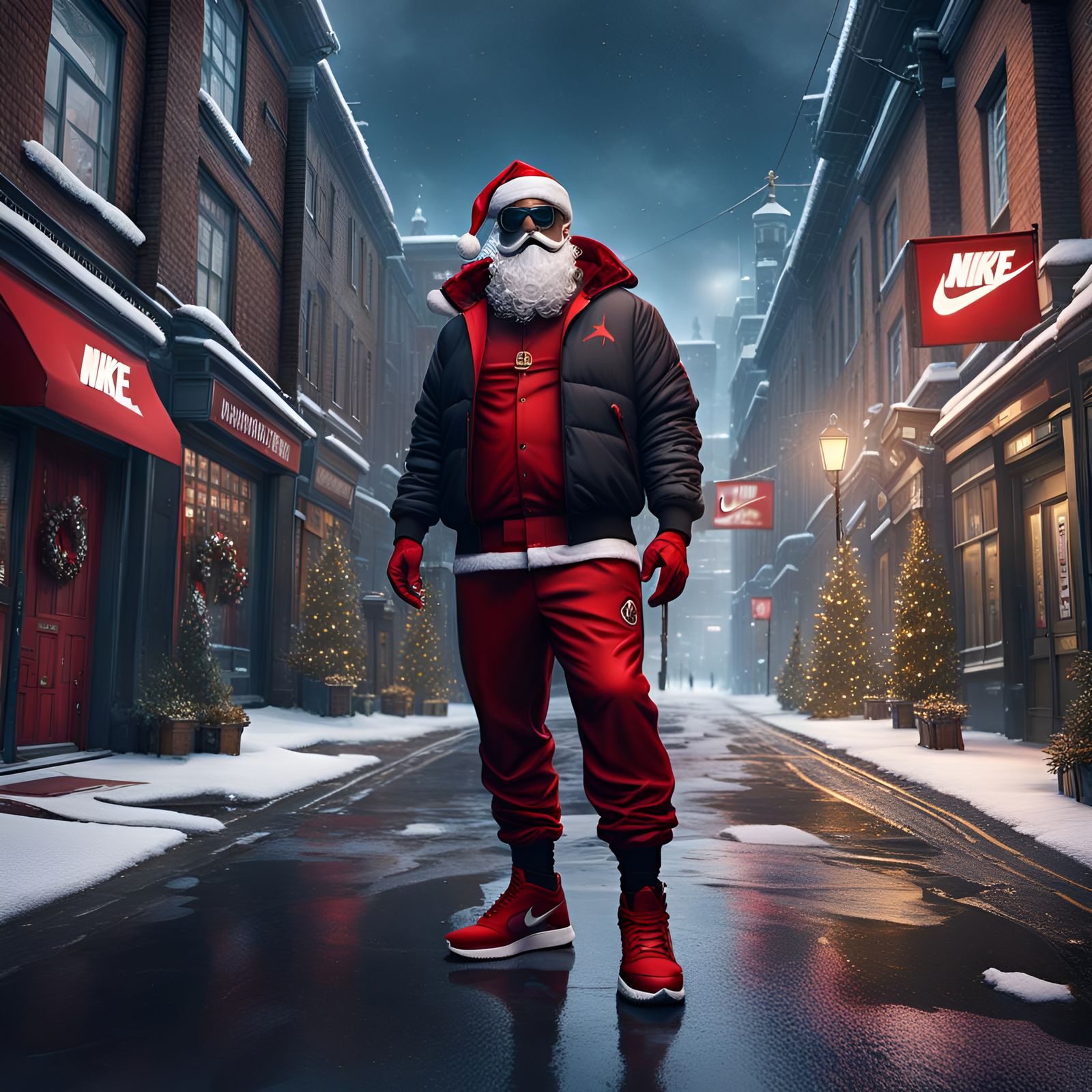 Roadman Santa Claus - AI Generated Artwork - NightCafe Creator
