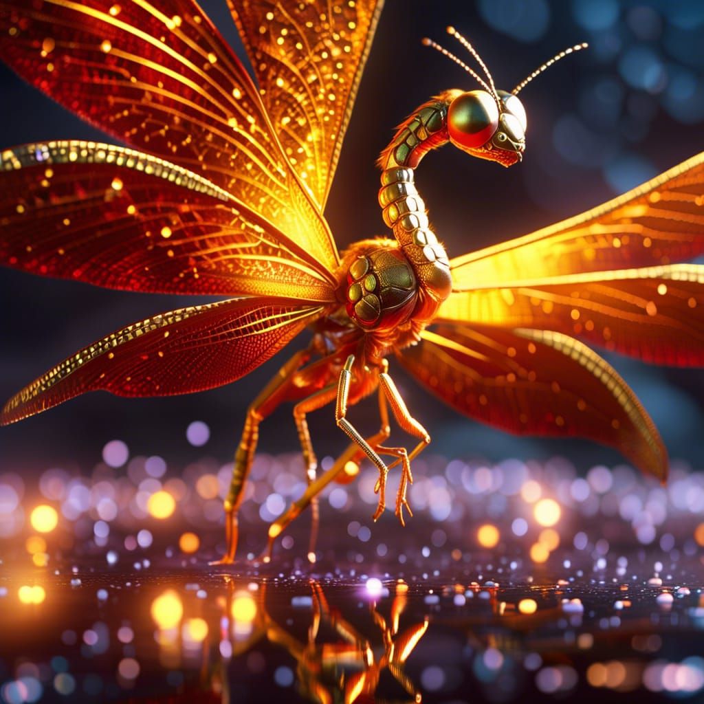 Mythological Phoenix is dragonfly - AI Generated Artwork - NightCafe ...