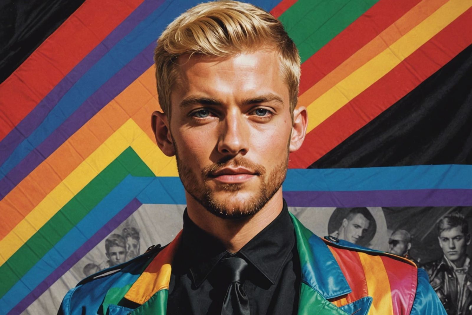 Handsome rainbow man - AI Generated Artwork - NightCafe Creator