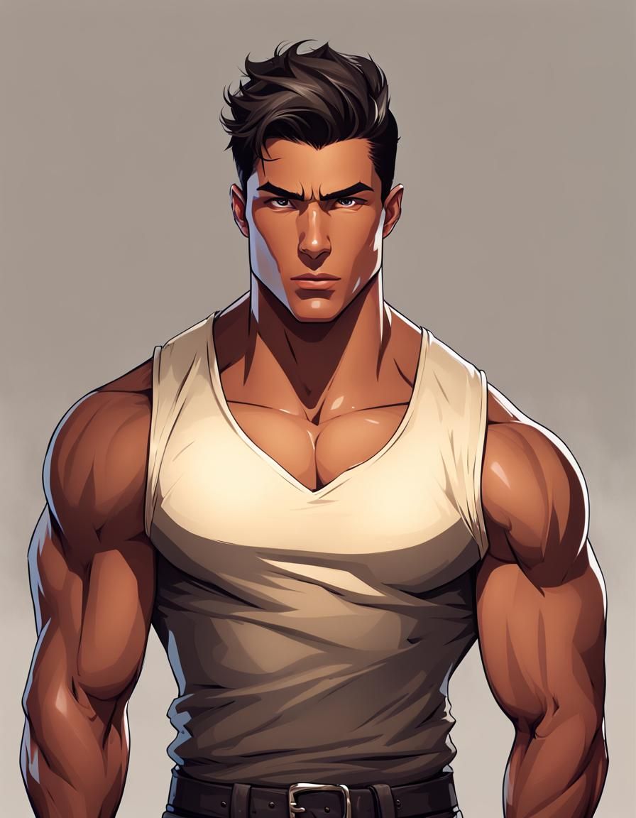 Muscular Man - AI Generated Artwork - NightCafe Creator