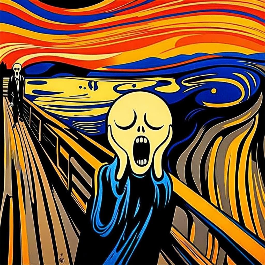 Spooky "The Scream" - AI Generated Artwork - NightCafe Creator