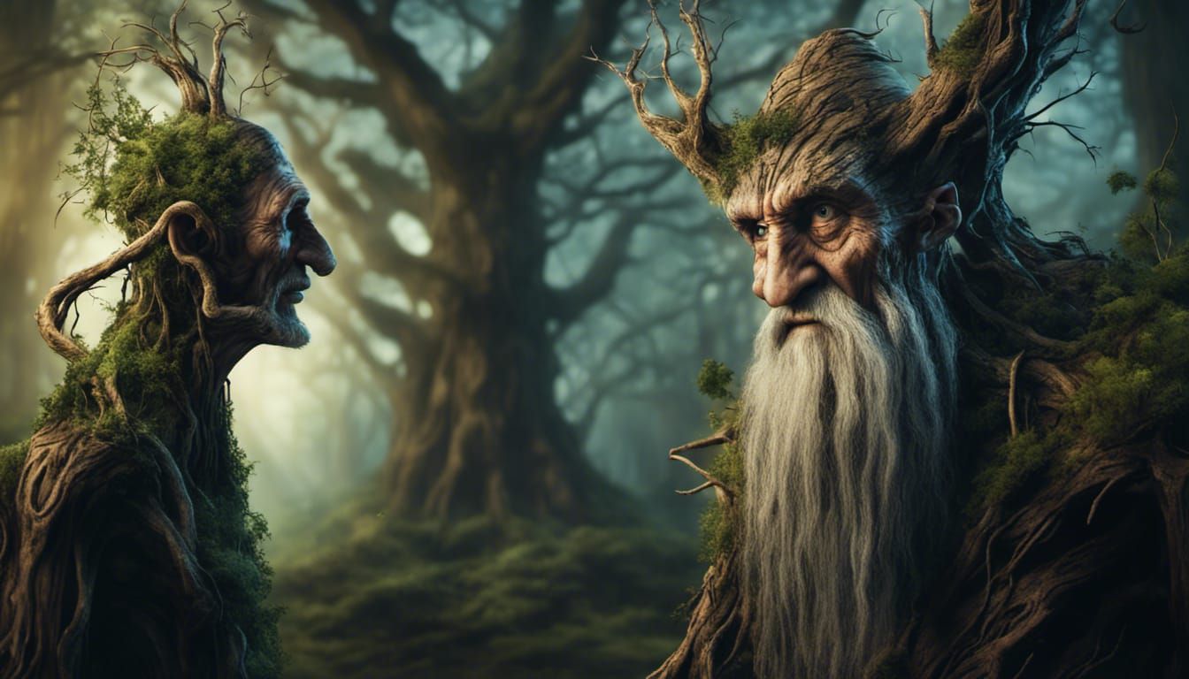 Wizard Tree face - AI Generated Artwork - NightCafe Creator