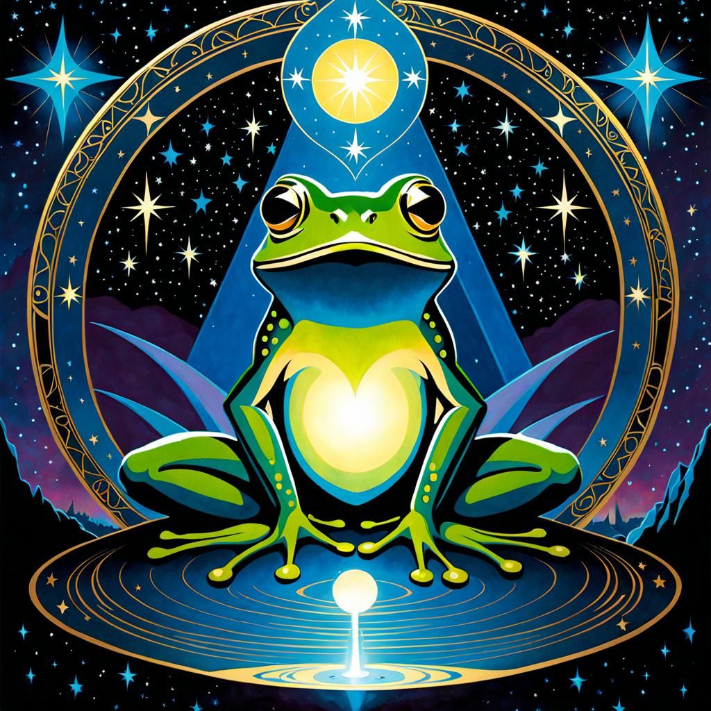 Wise Frog - AI Generated Artwork - NightCafe Creator