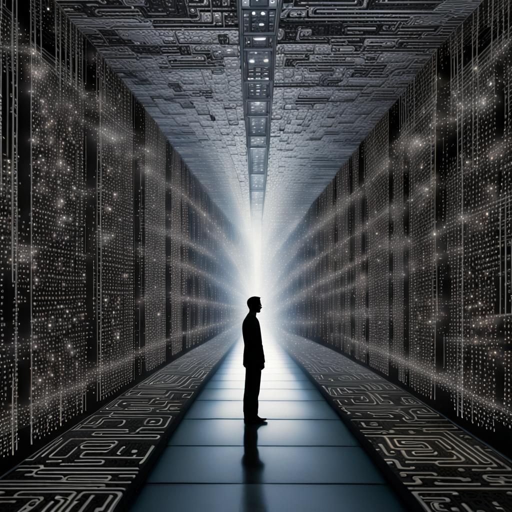 Lost in the Matrix - AI Generated Artwork - NightCafe Creator