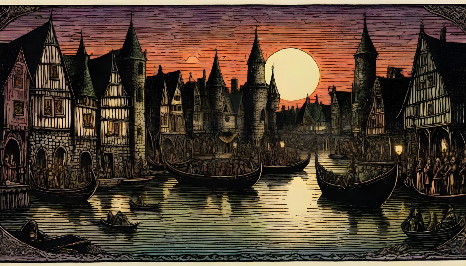 Fantastical - Epic Celtic Scene in Dark Medieval Style