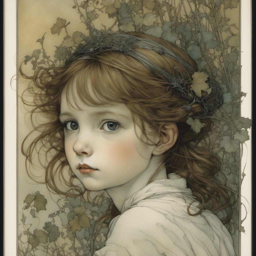girl by Arthur Rackham, Gennady Spirin and Lisi Martin - AI Generated ...