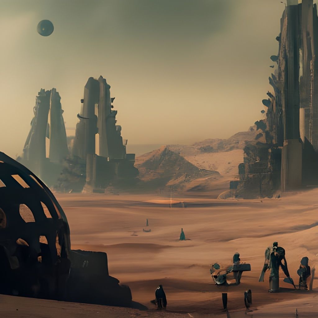 Human settlement on an Alien world - AI Generated Artwork - NightCafe ...