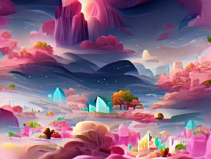 Steven universe landscape - AI Generated Artwork - NightCafe Creator