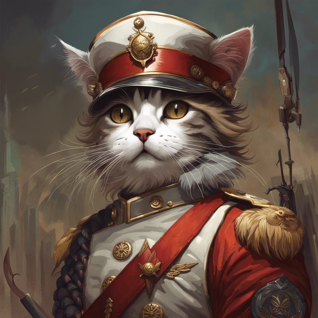 Cat soldier - AI Generated Artwork - NightCafe Creator