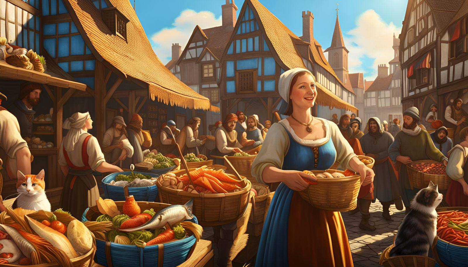 Aldi's first supermarket, Essen, Germany, 1453 - AI Generated Artwork ...