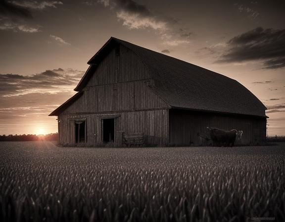 Old Farm - AI Generated Artwork - NightCafe Creator