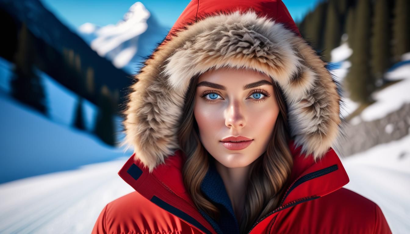 a devastatingly beautiful Swiss woman with soft round face and large ...