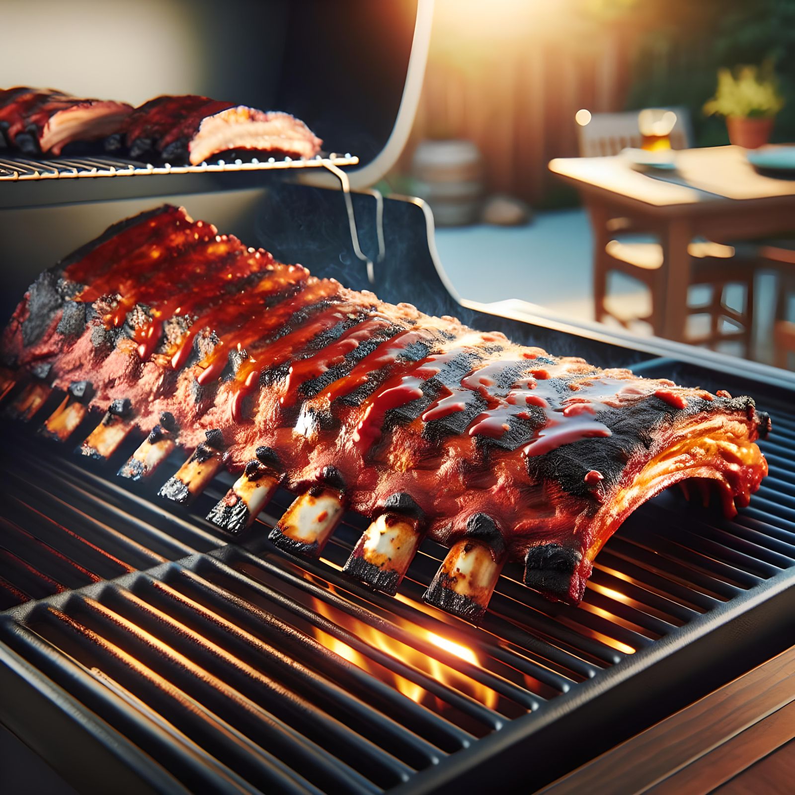 Awesome BBQed Ribs On The Grill! - AI Generated Artwork - NightCafe Creator