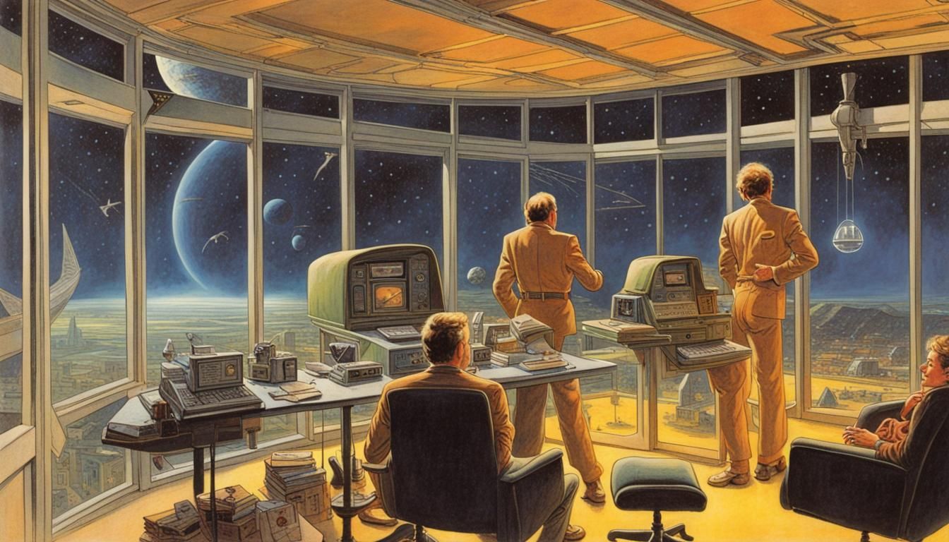 Martin Hoffman's 1980 cover to the Visitors by Clifford D. Simak - AI ...