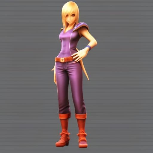 final fantasy ps2 female character - AI Generated Artwork - NightCafe ...