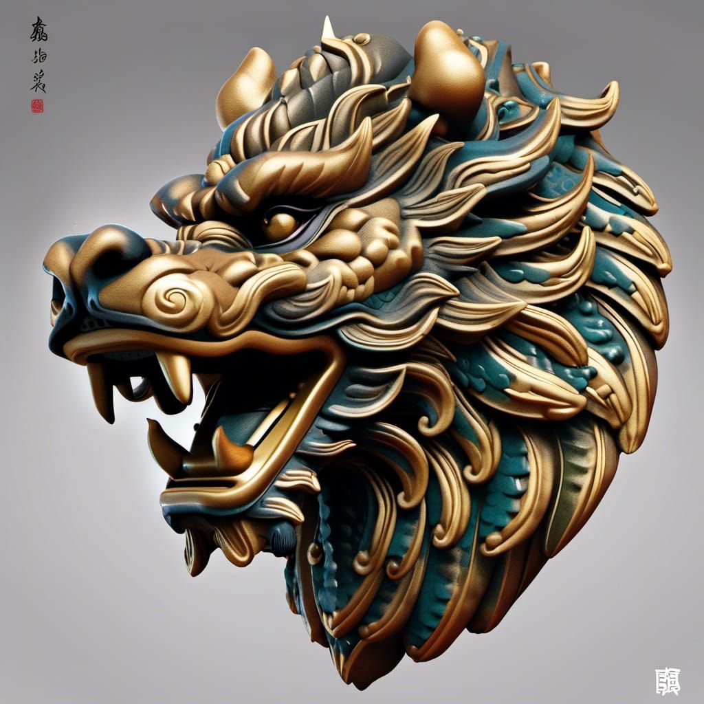 Head and shoulders, portrait fearsome hybrid guards this realm - part ...