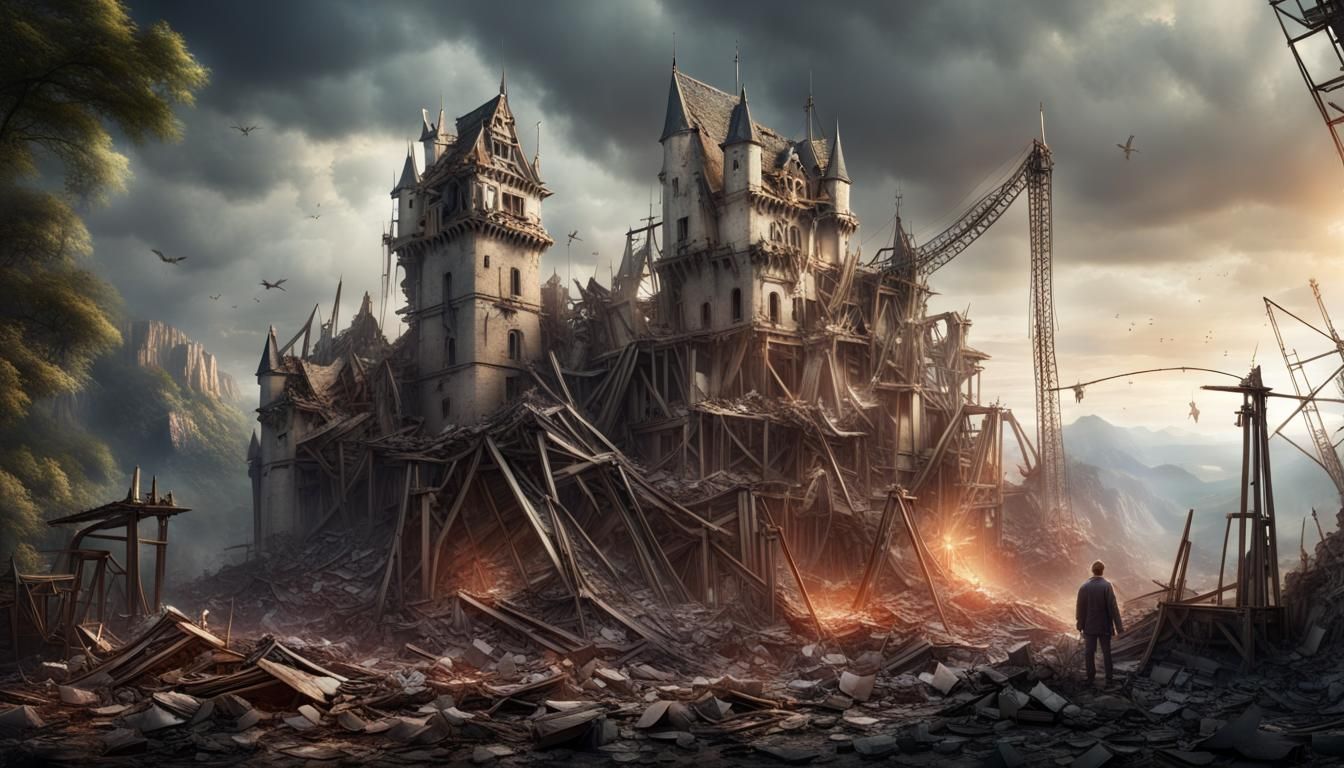 Rebuilding - AI Generated Artwork - NightCafe Creator