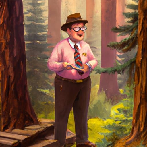 Stanford Pines the author Gravity Falls - AI Generated Artwork - NightCafe Creator