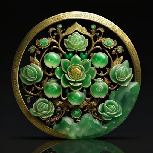 Ancient Chinese carved jade - AI Generated Artwork - NightCafe Creator