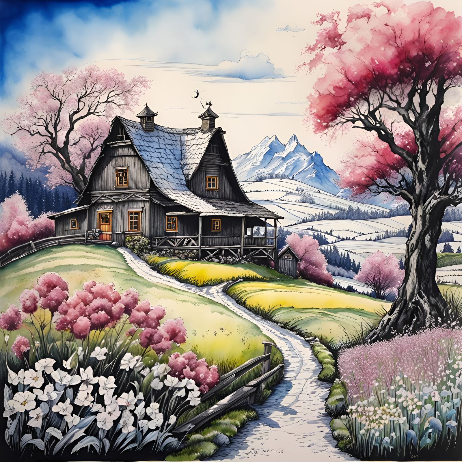 First signs of spring - AI Generated Artwork - NightCafe Creator