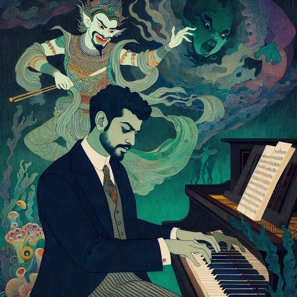 Ghosts in the Instrument - AI Generated Artwork - NightCafe Creator