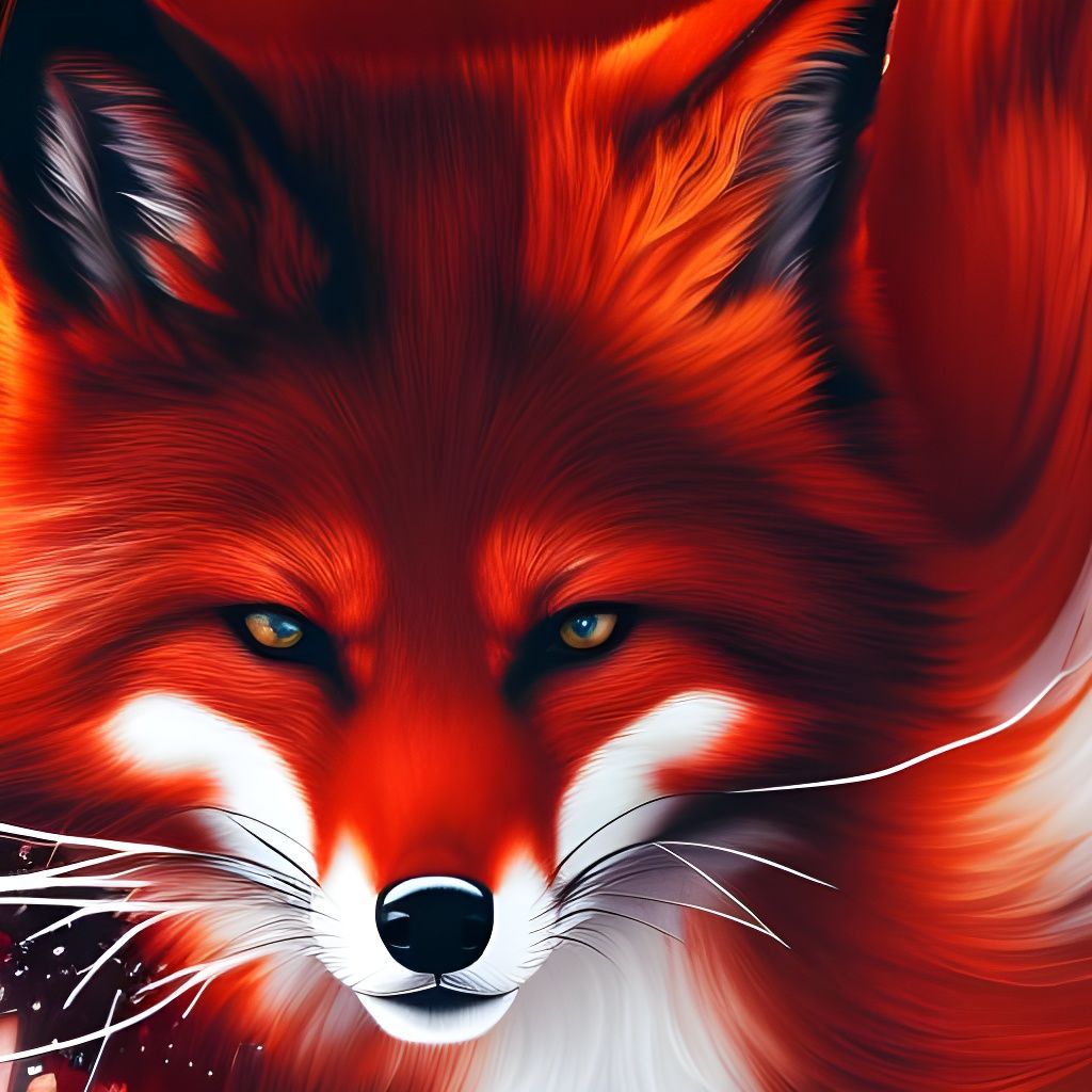 Holy red fox - AI Generated Artwork - NightCafe Creator
