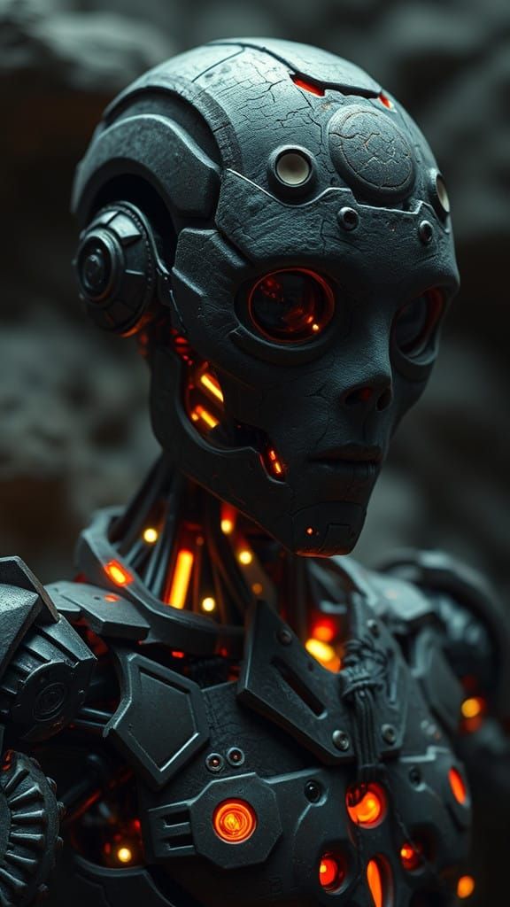Epic Clay Robot Illuminated in Hyper-Realistic Sur... - AI Art