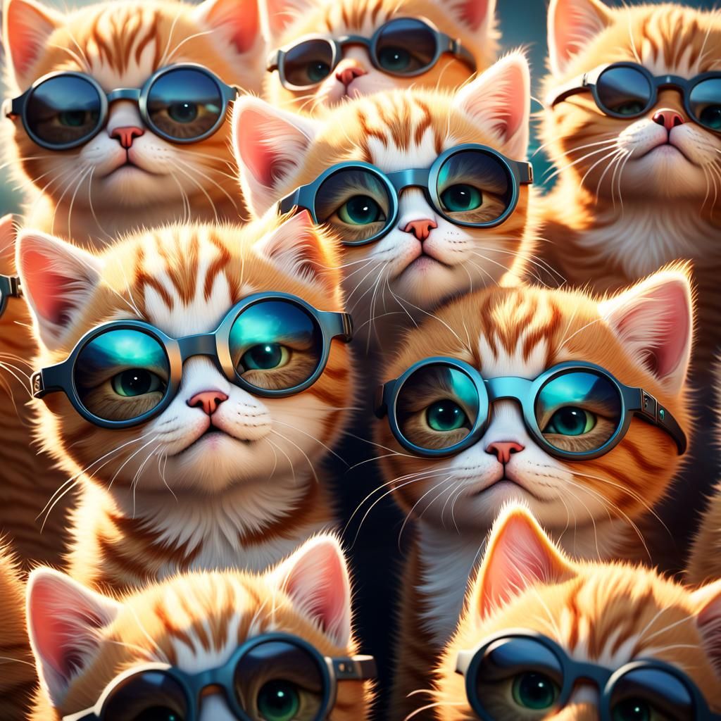 cats watching the total solar eclipse - AI Generated Artwork ...
