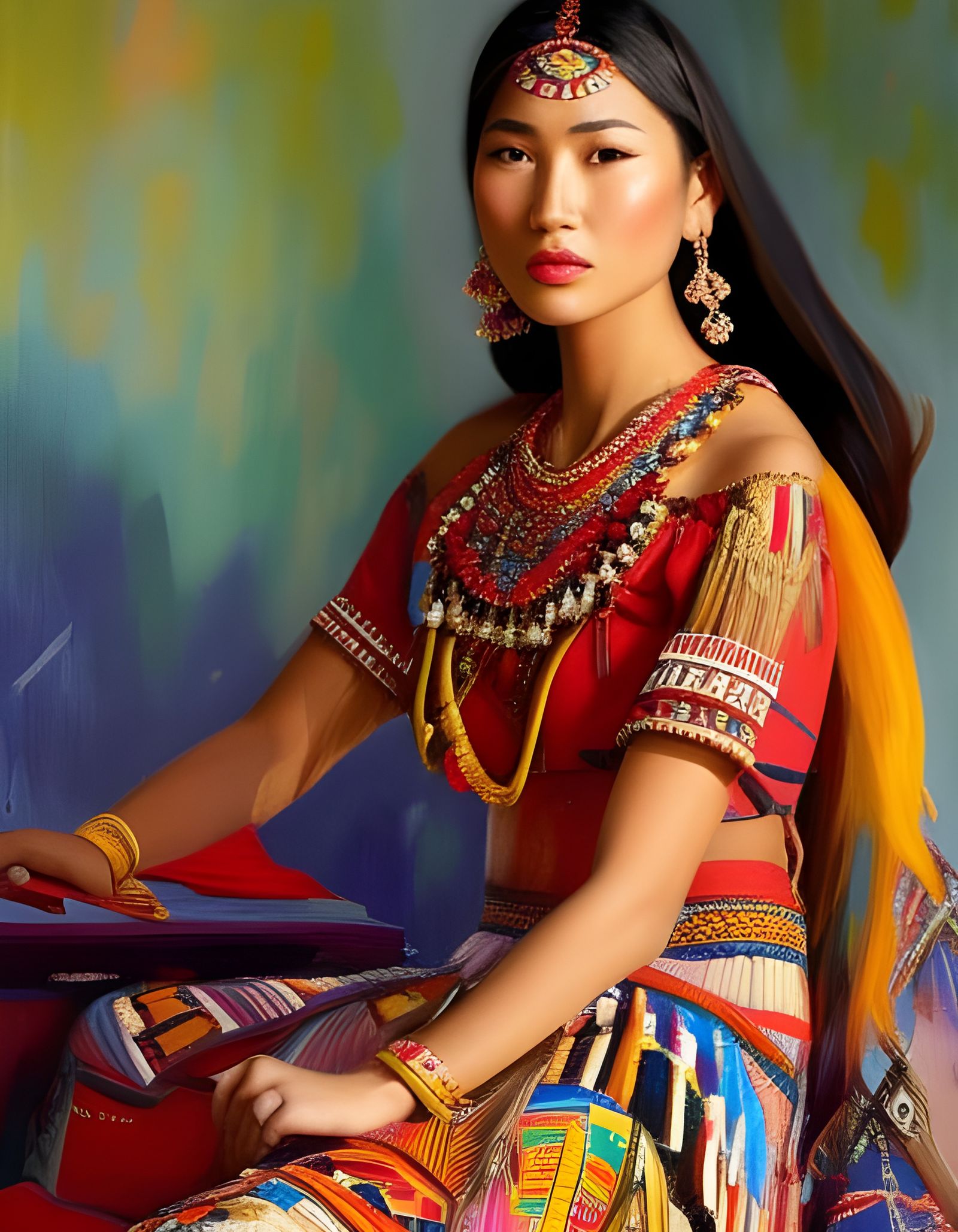 Aztec Princess #14 - AI Generated Artwork - NightCafe Creator