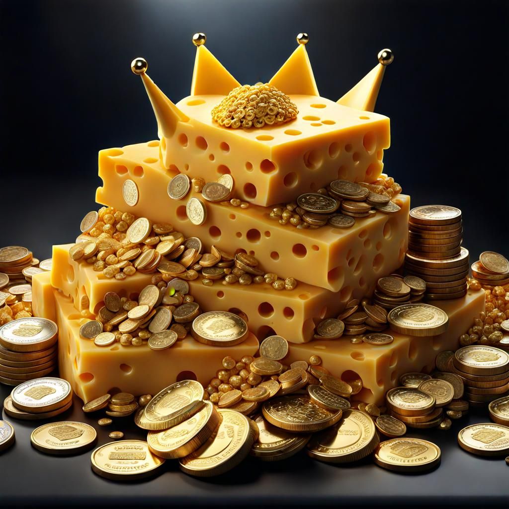 Cheese Dragon's Hoard - AI Generated Artwork - NightCafe Creator