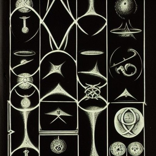 Mystical Symbols - AI Generated Artwork - NightCafe Creator