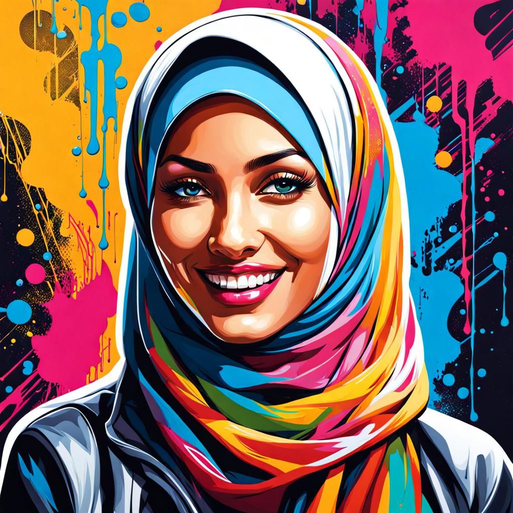 Hijab Beauty 👑🧕 - AI Generated Artwork - NightCafe Creator