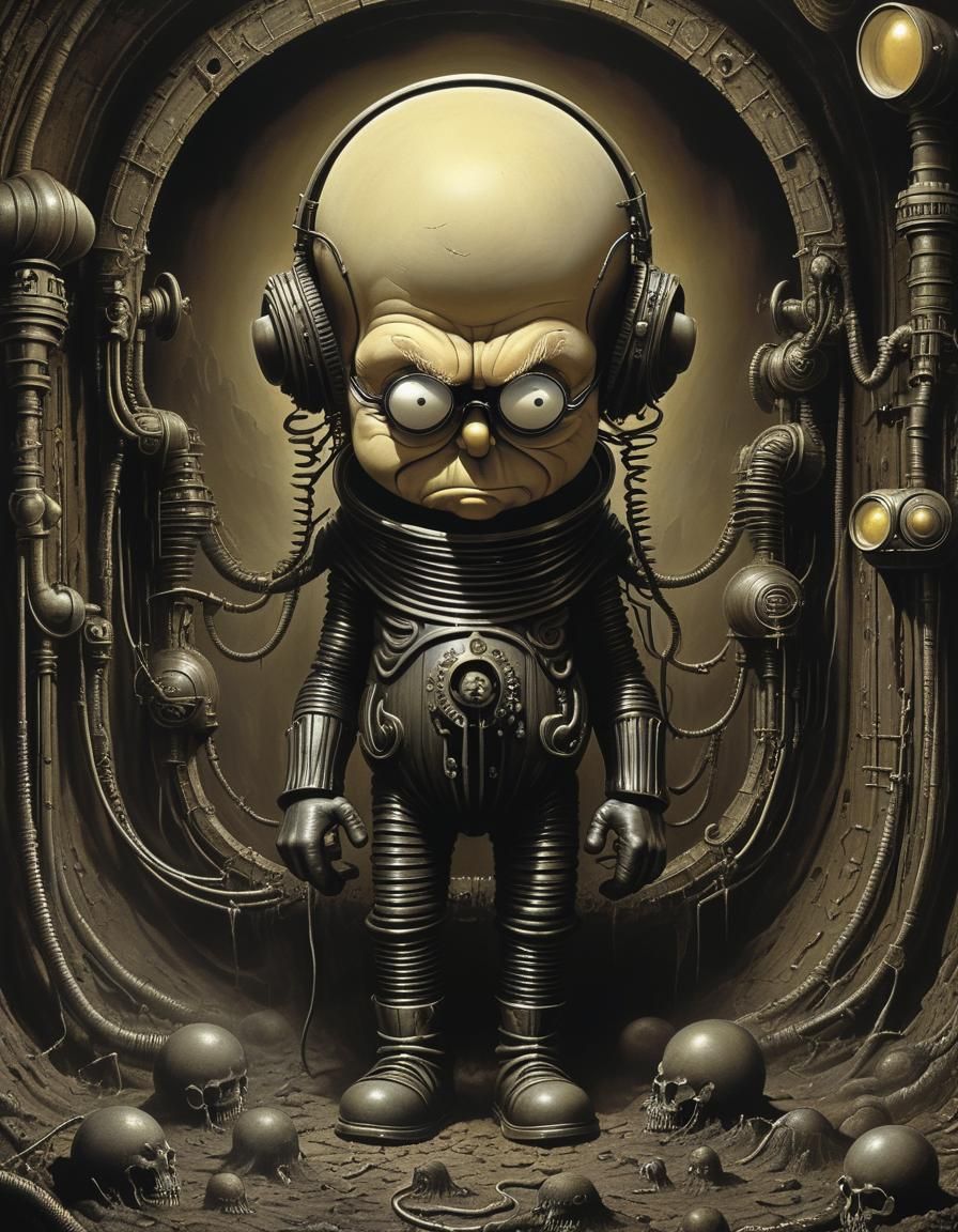 Heavy Metal animated cartoon: Charley Brown: in the style of Charles ...