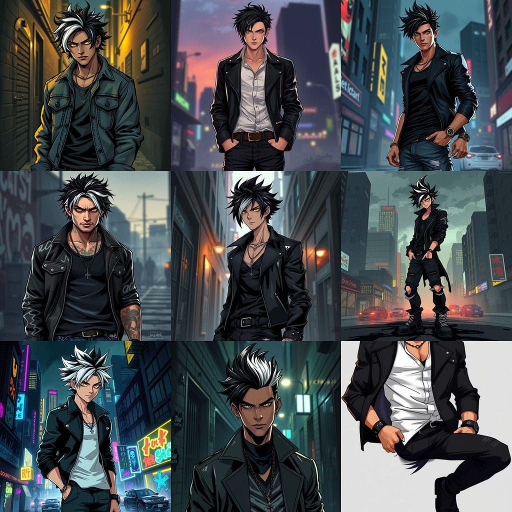 Vali Ravenclaw as a male grand theft auto character with black and ...