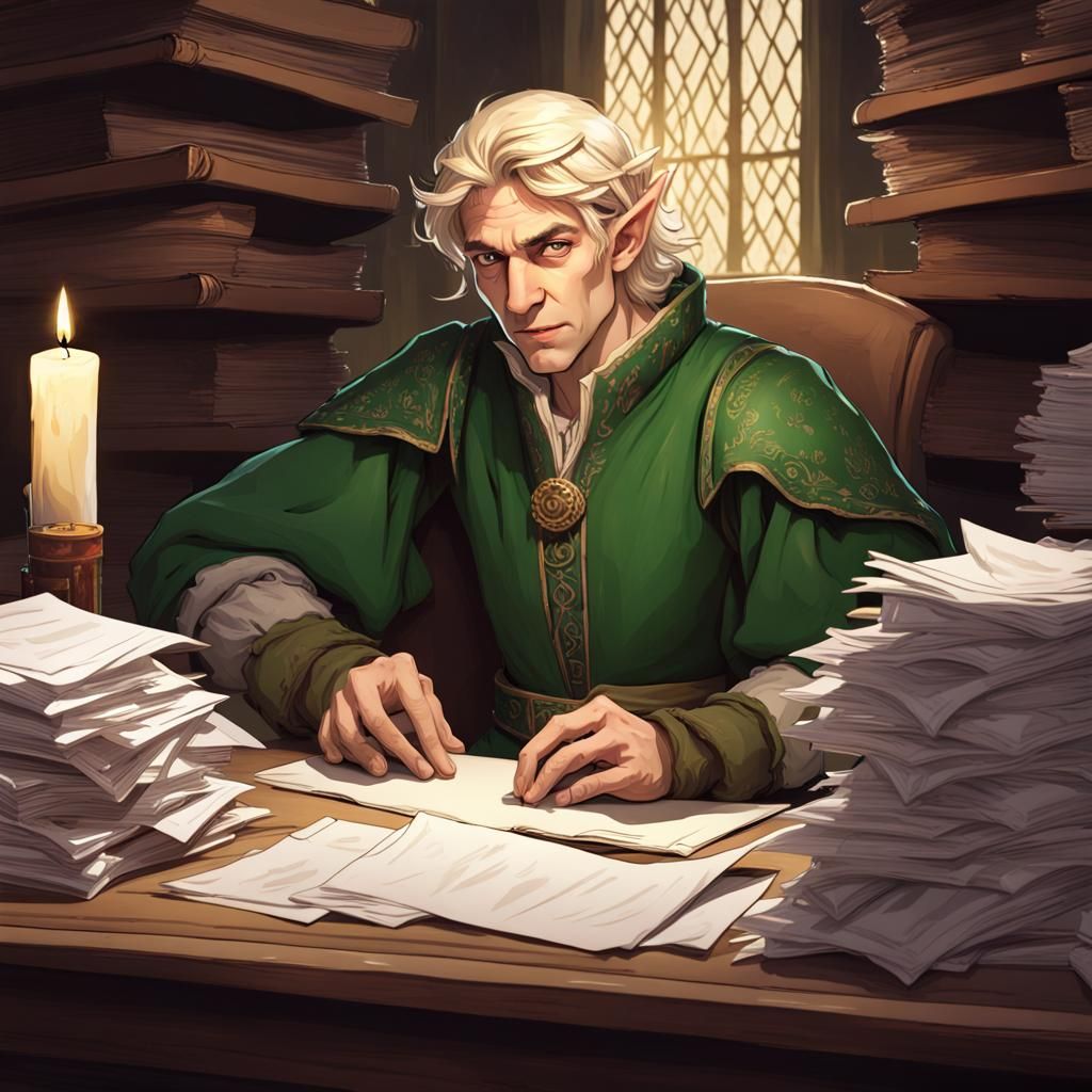 Elf Clerk - AI Generated Artwork - NightCafe Creator